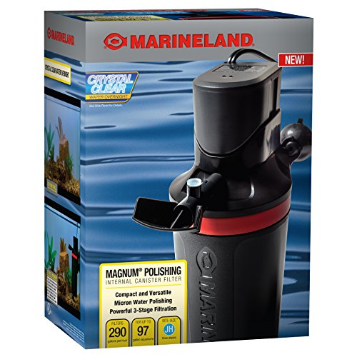 MarineLand Magnum Polishing Internal Canister Filter, For aquariums Up To 97 Gallons, 10.5 IN (ML90770)