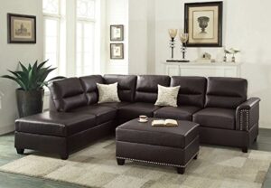 poundex upholstered sofas/sectionals/armchairs, espresso