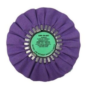 zephyr products awp 58-8 sc purple/green smooth cut airway buffing wheel