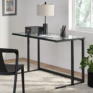 Christopher Knight Home Eghan Tempered Glass Computer Desk, Black