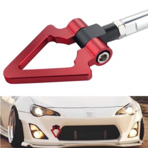 dewhel jdm racing aluminum fashion triangle tow hook front for scion fr-s brz impreza wrx sti 86 (red)