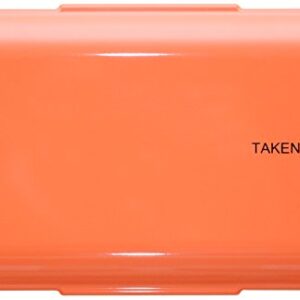 TAKENAKA Bento Bite Dual from, Eco-Friendly and Sustainable Japanese Style Bento Lunch Box (Tangerine Orange)