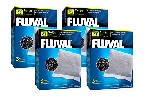 (4 Pack) Fluval C2 Carbon, 3 Filters each