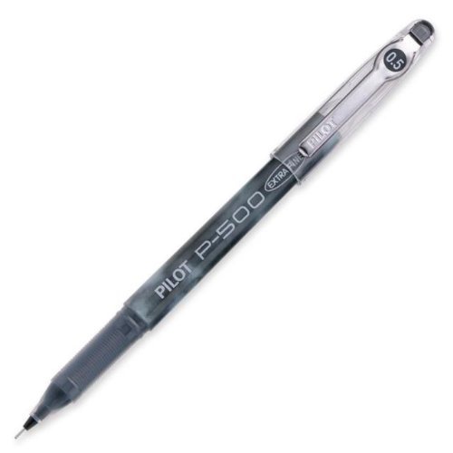 Pilot Precise P-500 Gel Ink Rolling Ball Pens, Extra Fine Point, Black Ink, 6 Pens