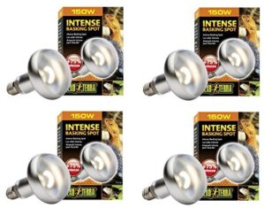 exo terra sun-glo basking infrared spot lamp, 150-watt/120-volt (4 pack)