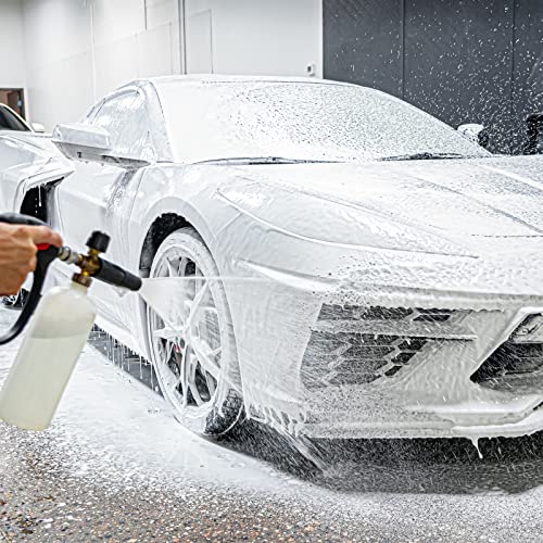 GYEON Quartz Foam - Car Pre Wash Chemical - Ceramic Coating Maintenance - Thick Foam Suds - Perfect for Foam Cannon - Concentrated Pre Wash Remove Loose Dirt and Grime - Great Addition to Car Wash Kit