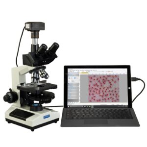 omax 40x-2500x 18mp usb3 plan phase contrast trinocular led lab microscope with turret phase disk