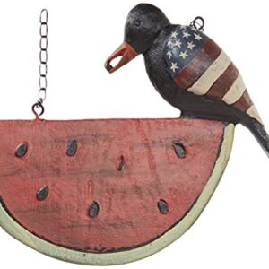 K&K Interiors 13625A Black Americana Crow on Watermelon Arrow Replacement, 7H, Red