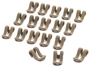 slim-line set of (18) mini cascading hooks (camel) by closethangerfactory