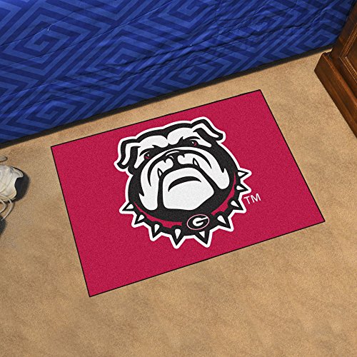 FANMATS 19823 Georgia Bulldogs Starter Mat Accent Rug - 19in. x 30in. | Sports Fan Home Decor Rug and Tailgating Mat - "New Bulldog" Logo, Red