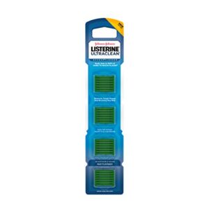 listerine ultraclean access flossers disposable heads fresh mint crystals 28 each (pack of 3)