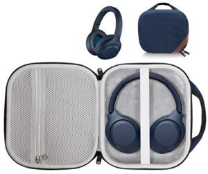 travel easy case for sony mdrxb950bt, mdrxb770, mdrxb900, nwzwh303, mdrxb650; b&o beoplay h2, h6, h7, h8, h9; ath-m50, m50x, anc29, esw9, esw10, es88, ws77; creative aurvana live 2