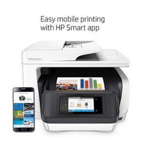 HP OfficeJet Pro 8720 All-in-One Wireless Color Printer, HP Instant Ink or Amazon Dash replenishment ready - White (M9L75A)