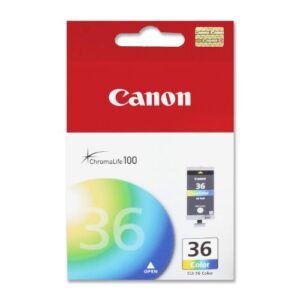 Canon CLI-36 Color Ink Tank Compatible to Printer mini320, mini260, iP100, iP110 & PGI-35 Black Compatible to iP100,iP110,TR150 Printers