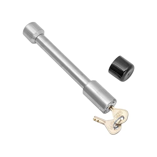 Bulldog 580412 Stainless Steel Universal Stainless Steel 5/8" Trailer Dogbone Lock (for 2-1/2" Sq. Class V Receivers)