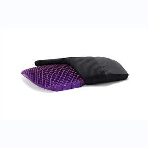 purple back cushion | pressure reducing grid designed for ultimate comfort | designed for chairs, gaming, and travel | made in the usa