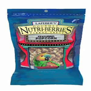 lafeber gourmet nutriberries popcorn parrot 4oz