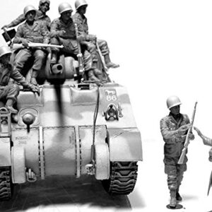 101 Light Company US Paratroopers and British Tankman 1944 1/35 Master Box 35164