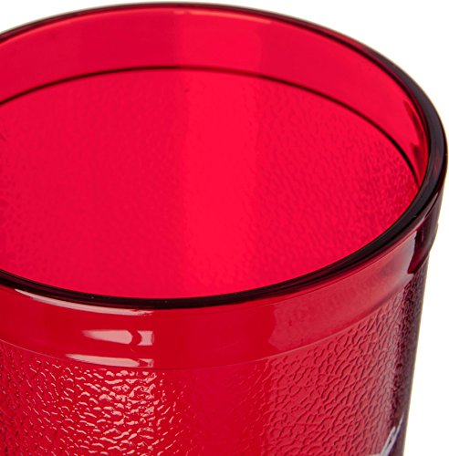 Carlisle Paddles Coca Cola Logo Ruby Red Plastic Tumblers Set of 4-16oz (Coke)