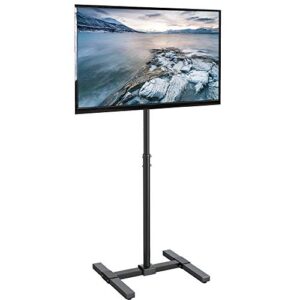 vivo tv floor stand for 13 to 50 inch flat panel led lcd plasma screens, portable display height adjustable mount stand-tv07