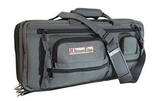 the ultimate edge 2001-edgt deluxe chef knife case, graphite