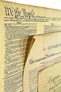 documents of freedom bundle. declaration of independence, united states constitution and the bill of rights.