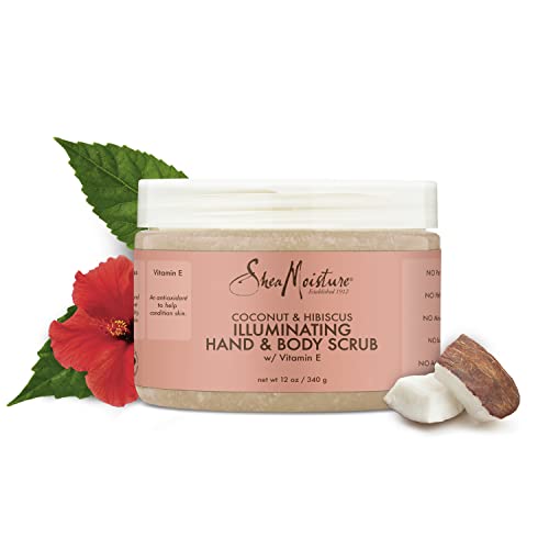 Shea Moisture Coconut & Hibiscus Hand & Body Scrub, 12 Oz, Pack of 2