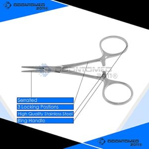 Mosquito Hemostat Locking Forceps 3.5 Inches, Straight Stainless Steel - Multipurpose Ideal Hemostats for Nurses, Fishing Forceps, Crafts and Hobby