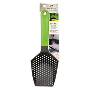 cold life easy to clean sifting litter scoop shovel for small pets or reptile terrarium sand waste,green,9 inches