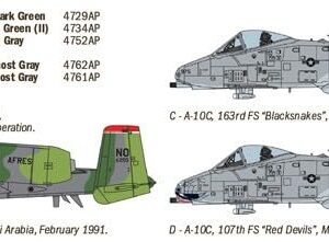 Italeri 1376 1: 72 A-10 Gulf War