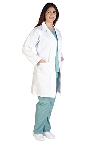 M&M SCRUBS Womens lab Coat - Lab Coat XL White