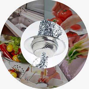 Fengbao 2PCS Kitchen Sink Strainer - Stainless Steel, Large Wide Rim 4.5" Diameter