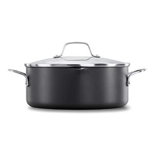 calphalon 1932450 classic nonstick dutch oven with cover, 5 quart, grey