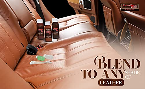 Leather Max Complete Leather Refinish, Restore, Recolor & Repair Kit/Now with 3 Color Shades to Blend with/Leather & Vinyl Refinish (Neutral Mix)