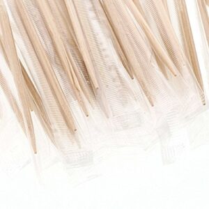 Royal FBA_RIW12S Plain Individual Cello Wrapped Toothpicks, Package of 1000, 2.5", Beige