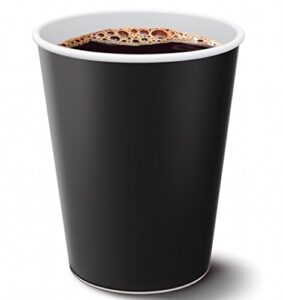 500-ct disposable black 12-oz hot beverage cups with double wall design: no need for sleeves - perfect for cafes - eco friendly recyclable paper - insulated - wholesale takeout coffee cup