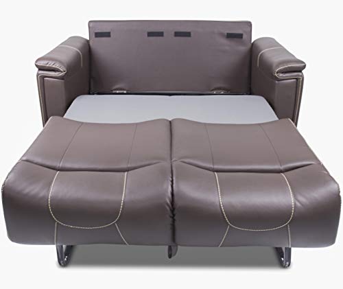 Thomas Payne 68" Tri-Fold RV Sofa in Majestic Chocolate (67.5" W x 34" D x 38" H) — Converts to Bed - Space-Saving Design - Low Maintenance - PolyHyde Upholstery - Fits Through 26" Door - 377708