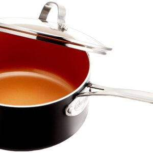 Gotham Steel 1048 3 quart saucepan, Brownish