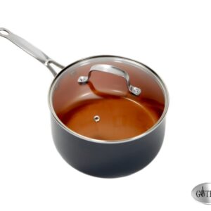 Gotham Steel 1048 3 quart saucepan, Brownish