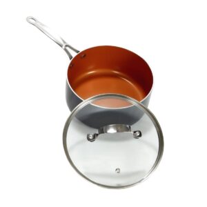 Gotham Steel 1048 3 quart saucepan, Brownish