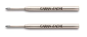 caran d'ache"goliath" ballpoint pen refill - blue (pack of 2)