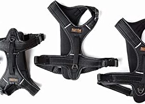 Mighty Paw Sport Harness, No-Pull Front Attachment Dog Harness, Neoprene Padded Lining, Reflective Stitching, 2 Leash Attachment Options (X-Large, Black)