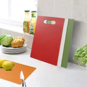 Nicesh Plastic Cutting Board Set - Thin, 11.8" x 7.8", set of 4