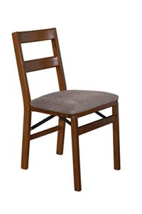 stakmore classic slat back folding chair finish, set of 2, fruitwood