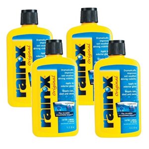 rain-x original (4 pack) glass treatment, squeeze bottle 7oz