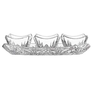 Godinger Dublin Square 4 Piece Tray Set