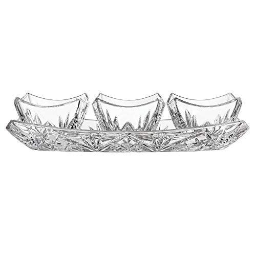 Godinger Dublin Square 4 Piece Tray Set