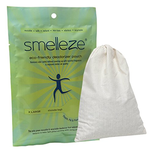 SMELLEZE Reusable Ethylene Gas Remover Pouch: Treats 150 Sq. Ft. to Keep Vegetables Fresher Longer