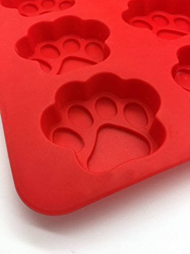 XL Dog Paw and Bone Mold Combo Pack - For Baking Paws and Bones - Silicone by MERRY BIRD