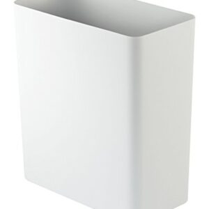 Yamazaki GB-Y WH Tower Square Trash Can, Rectangular, White